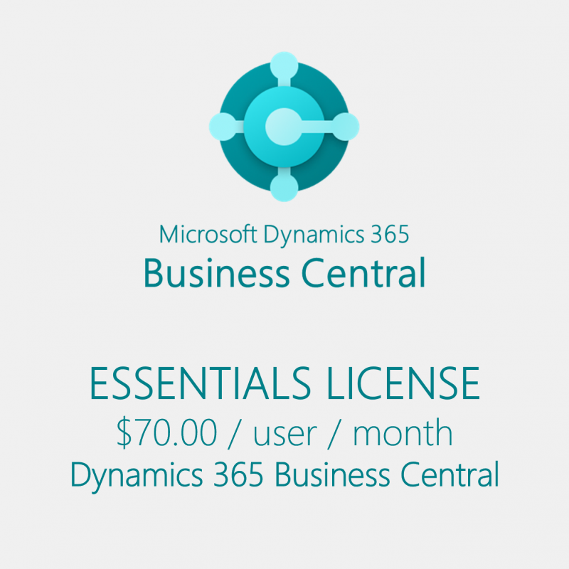 Get started with Dynamics 365 BC ! Buy License for $70 / month