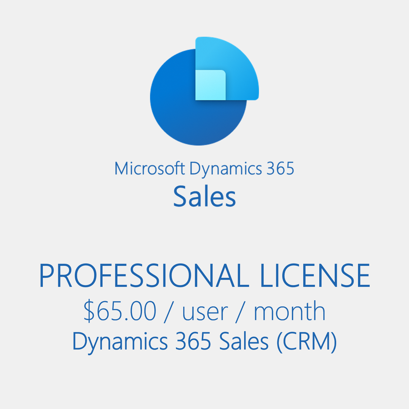 Buy Dynamics 365 Sales (CRM) Professional License | $65/user/month Buy Dynamics 365 Sales (CRM) Professional License | $65/user/month