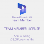 Dynamics 365 Team Member User License | $8/user/month